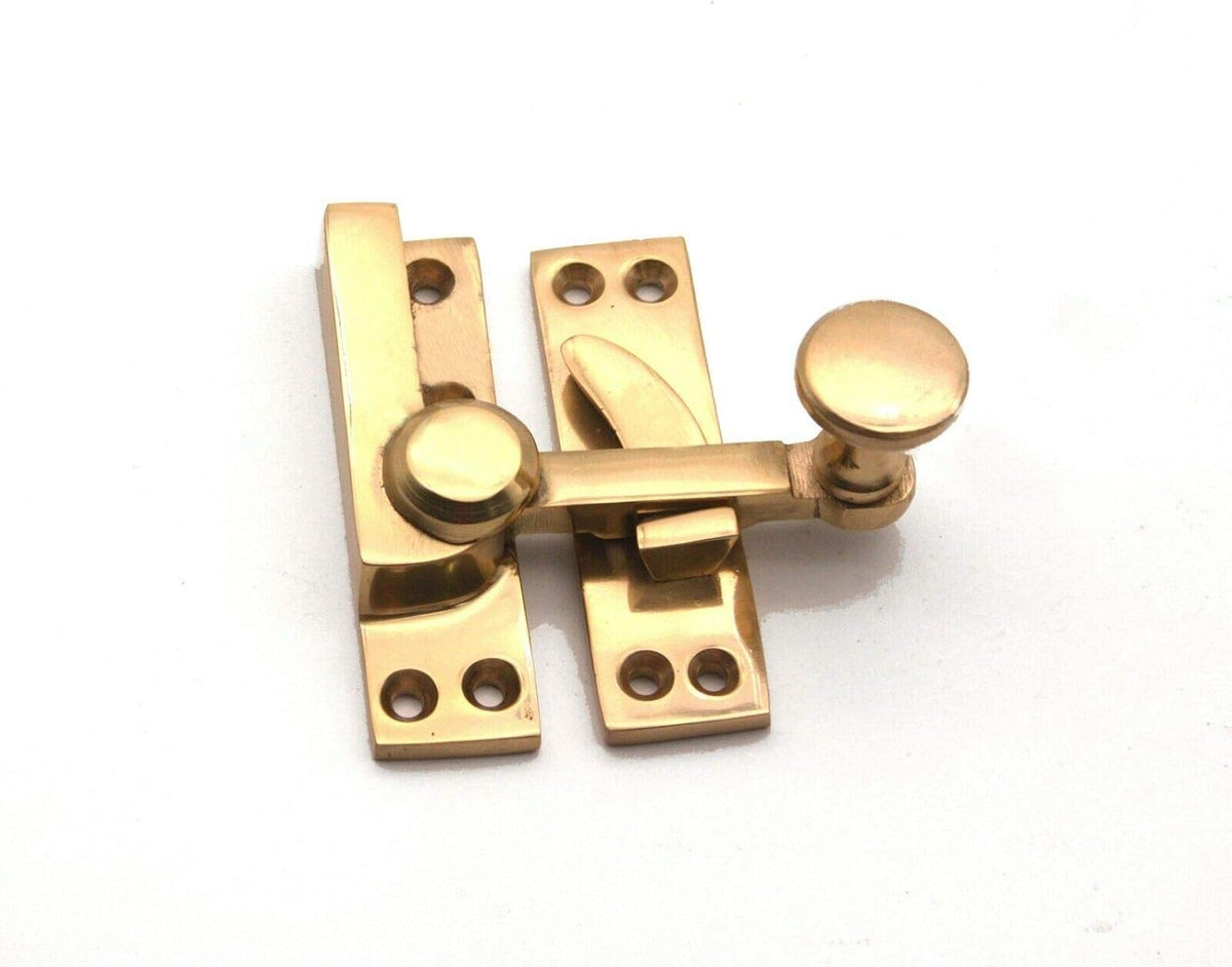Brass Quadrant Fastener – Solid Brass Sash Window Catch Lock – Sisi (UK ...