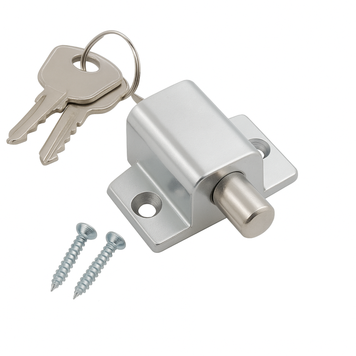Window & Patio Lock – Brass, White & Silver Sliding Door Security Catch ...