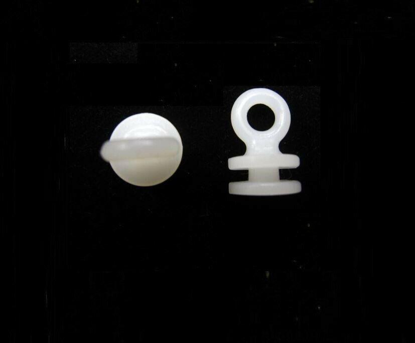 Curtain Rail Slider Hooks & Track Gliders – White Lubri Button Slides ...