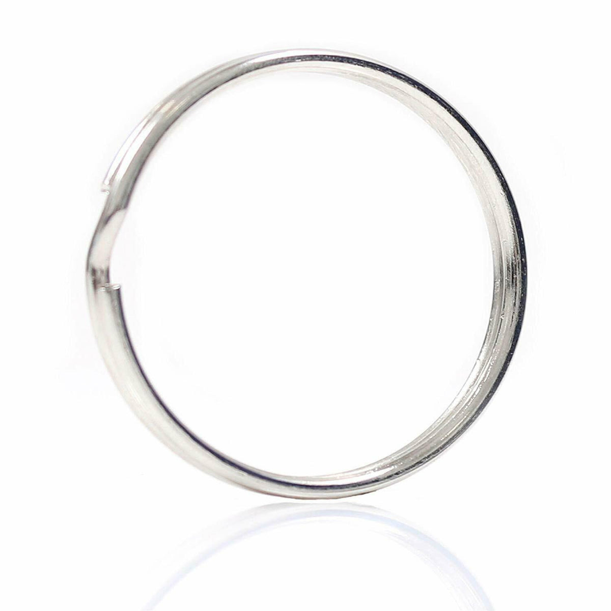 25 PACK Extra Large 20mm SPLIT KEY RINGS Metal Silver Loop Keyring O-R ...